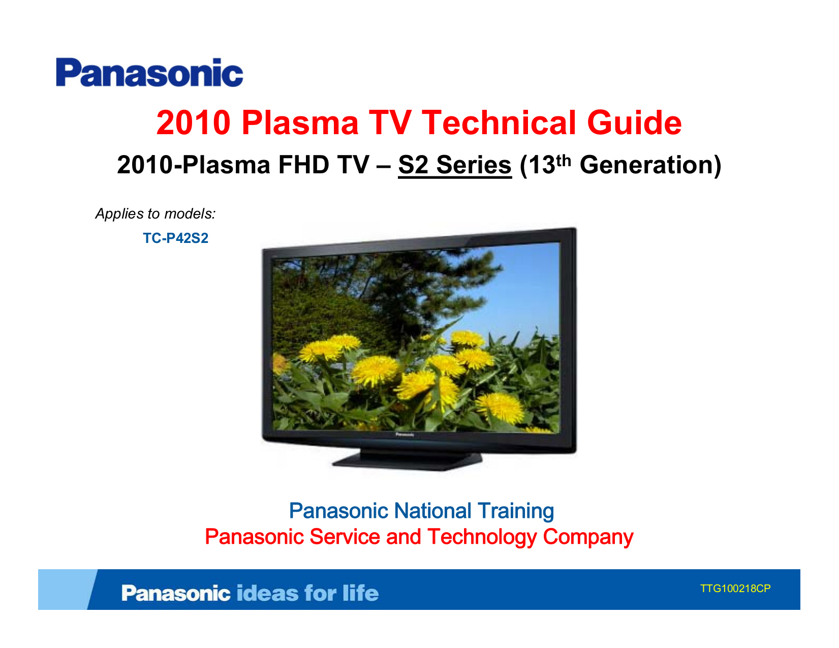 Download free pdf for Panasonic CT-2010S TV manual