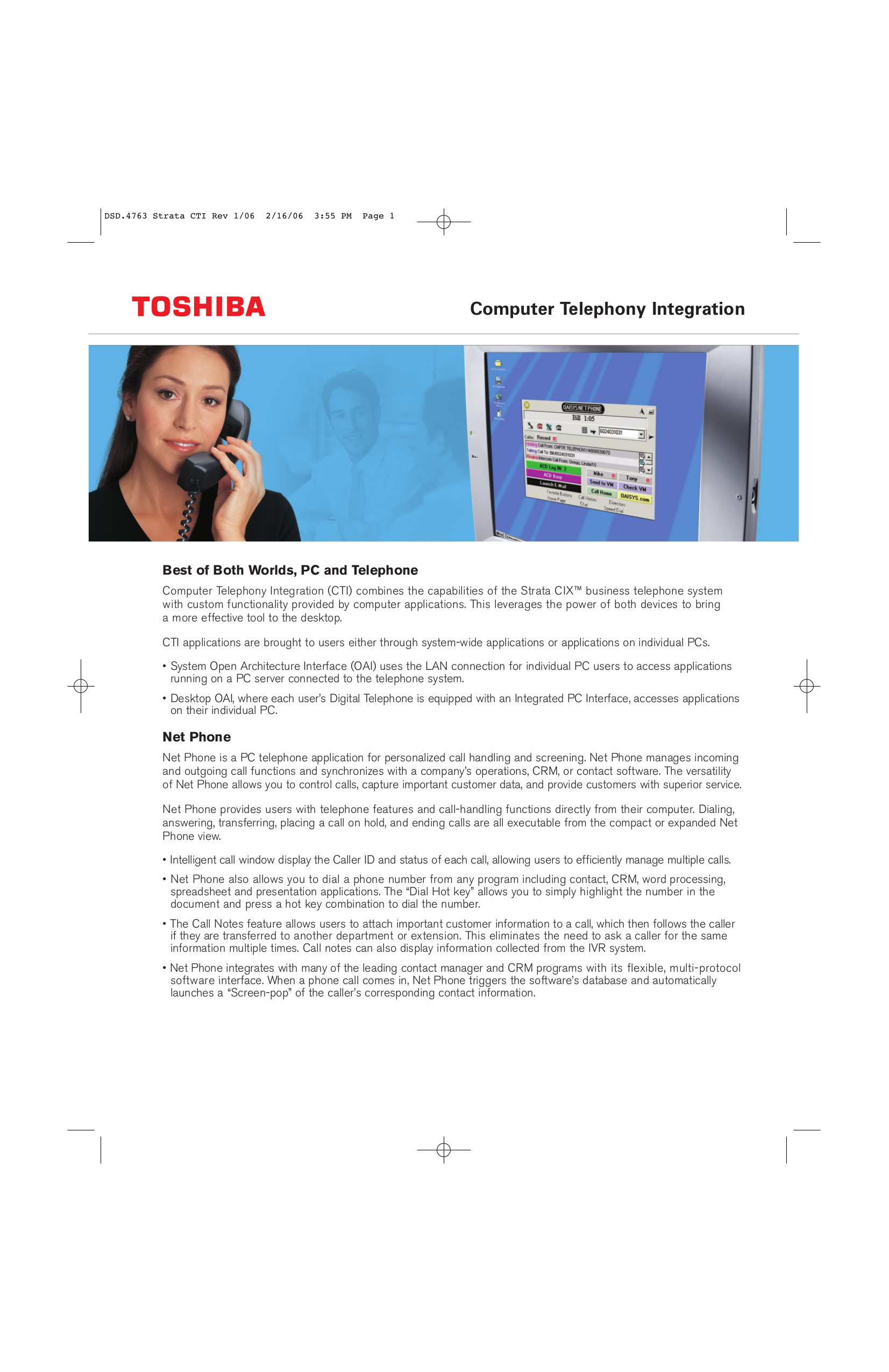 PDF manual for Toshiba Telephone DKT3220-SD