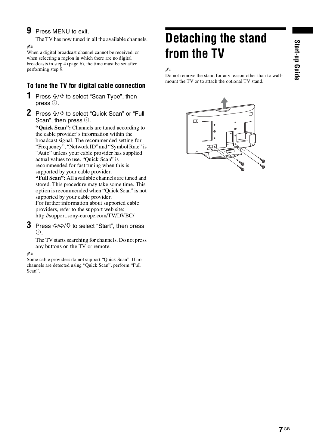 PDF manual for Sony TV BRAVIA KDL-40V3000