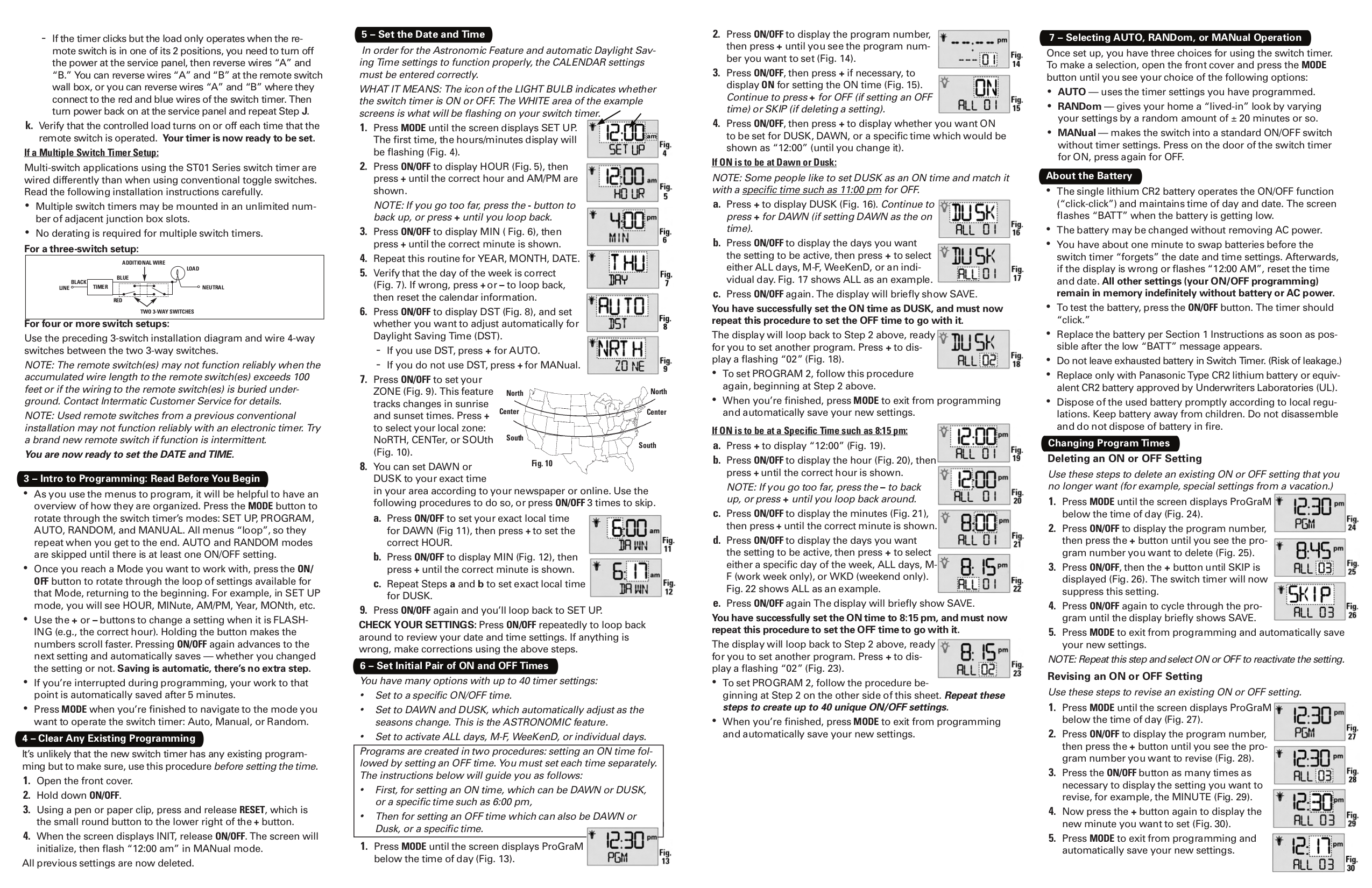 PDF manual for Intermatic Other ST01 Security Timers