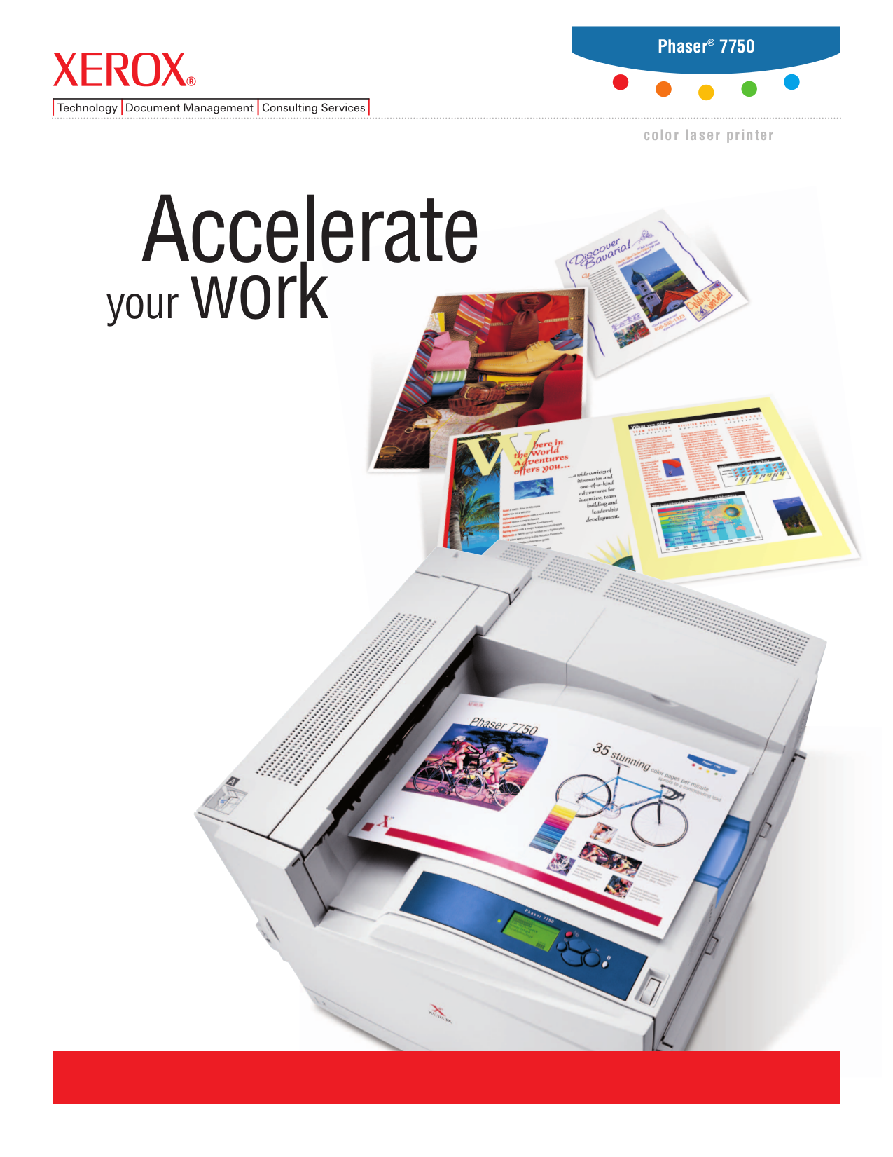 Download free pdf for Xerox Phaser 7750 Printer manual