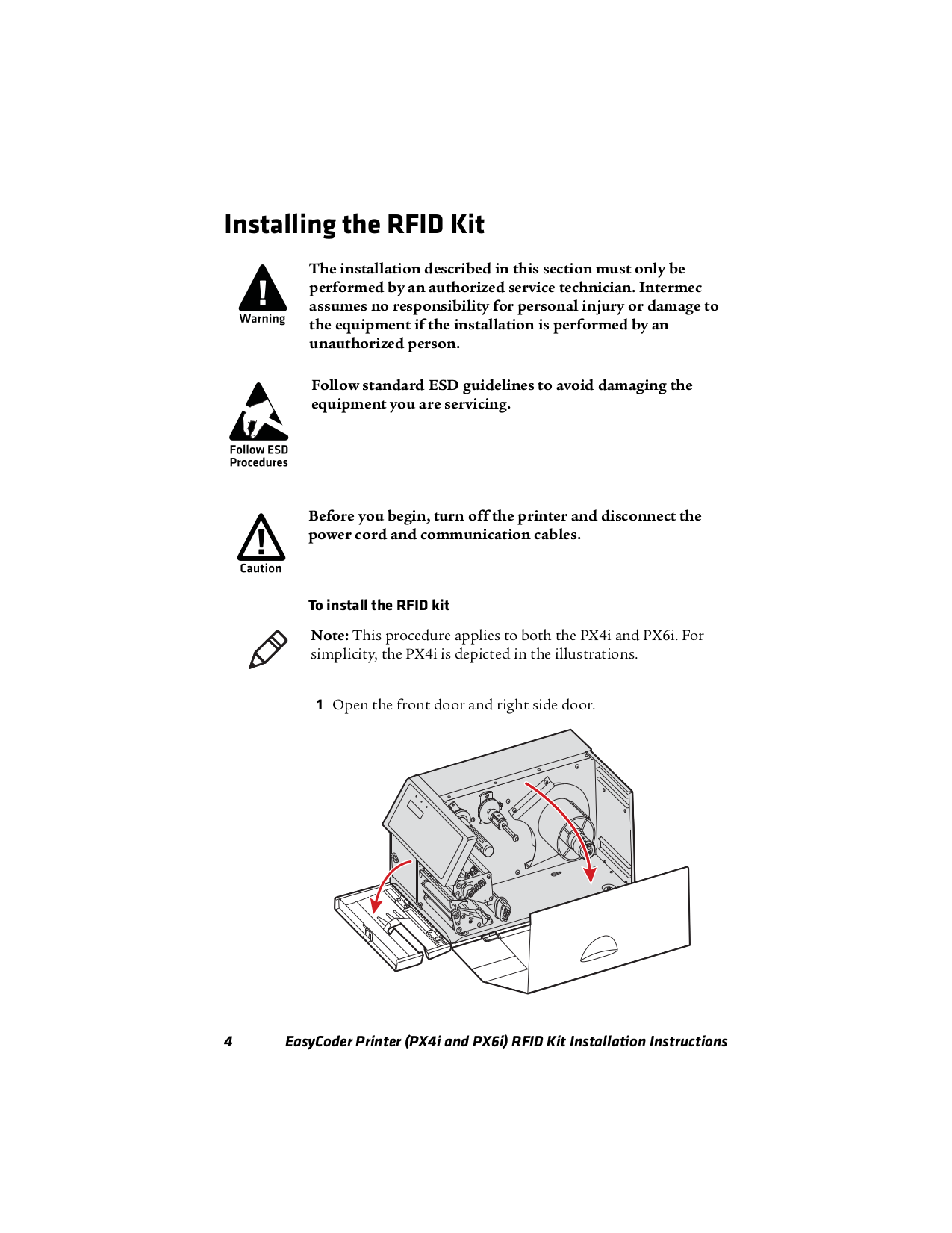 PDF manual for Intermec Printer EasyCoder PX6i