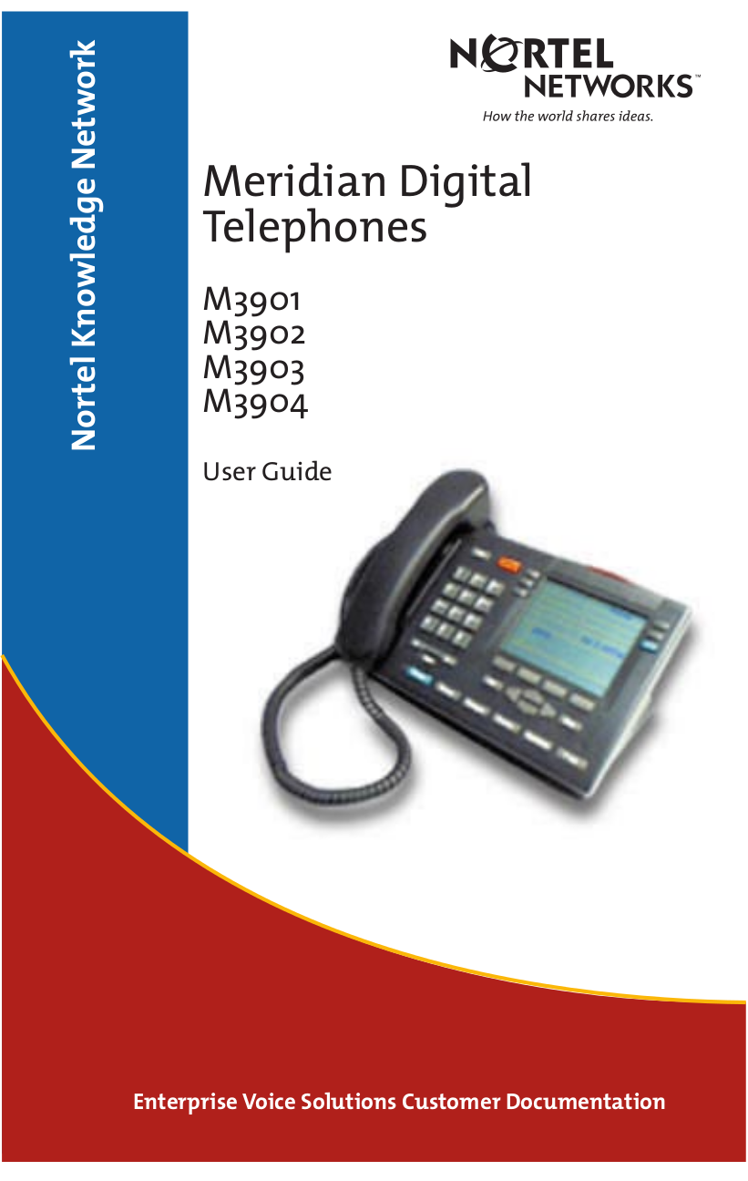 PDF manual for Nortel Telephone Meridian M3901