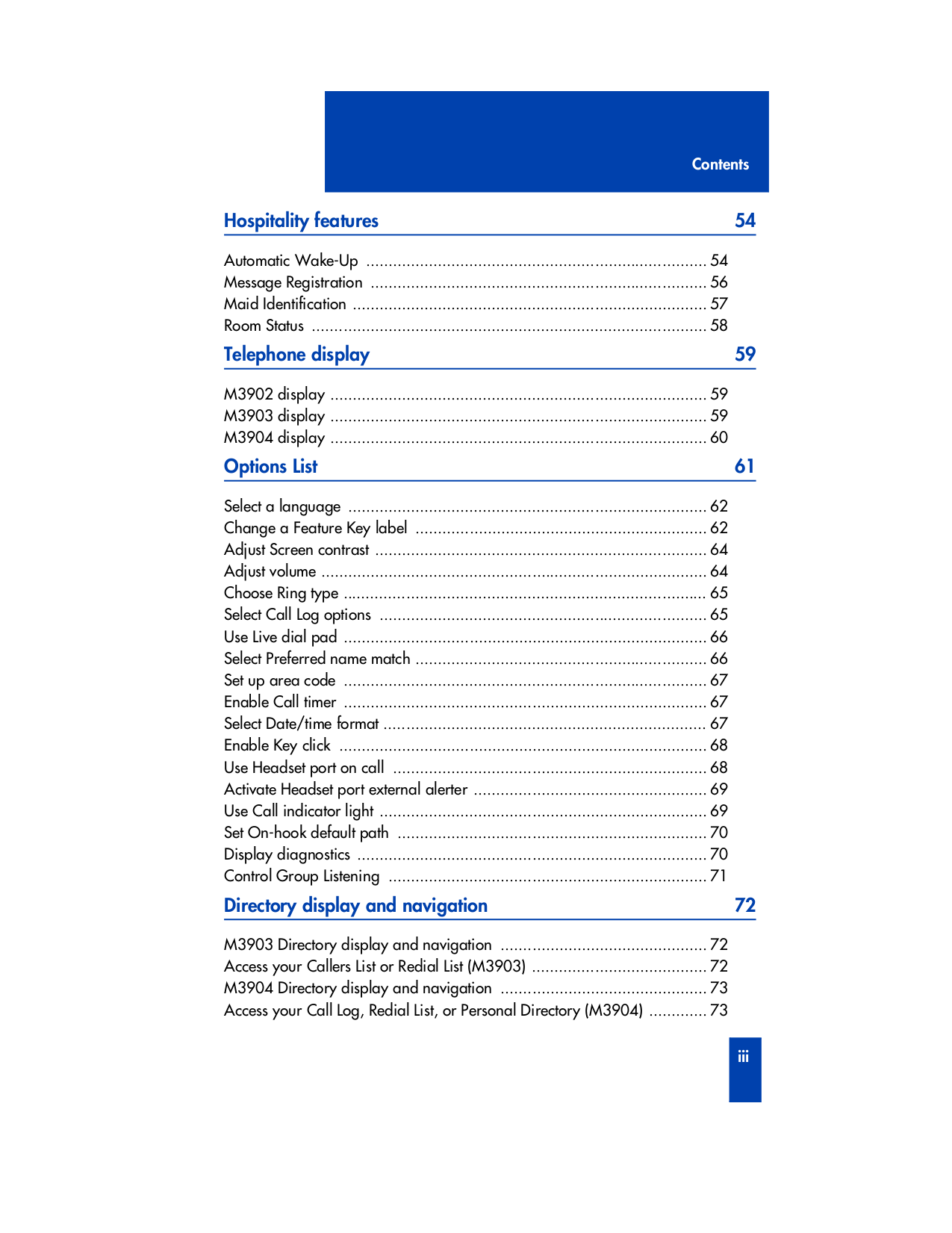 PDF manual for Nortel Telephone Meridian M3901
