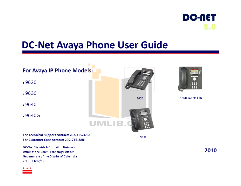 Download free pdf for Avaya 9640G Telephone manual