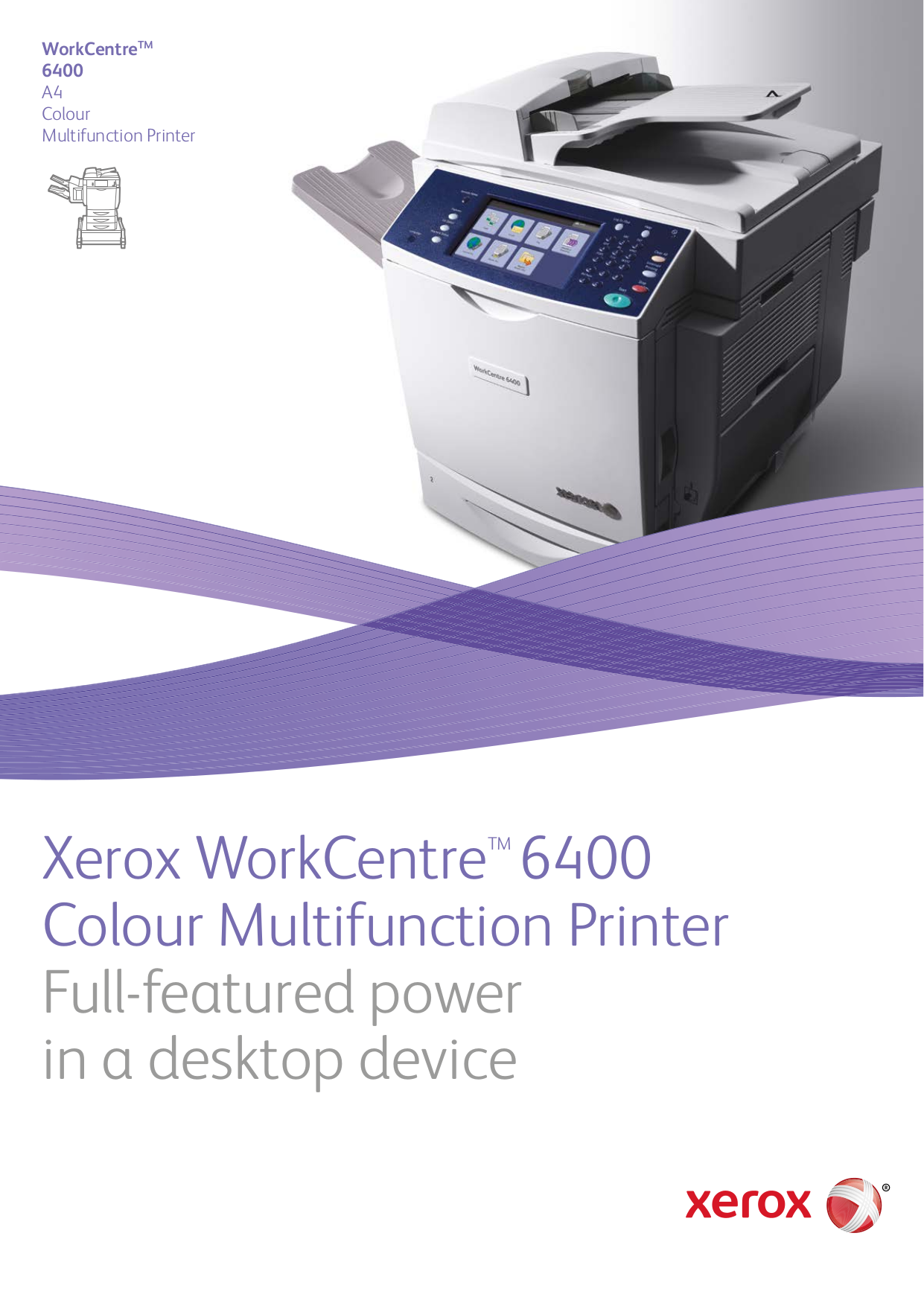 PDF manual for Xerox Multifunction Printer WorkCentre 6400S
