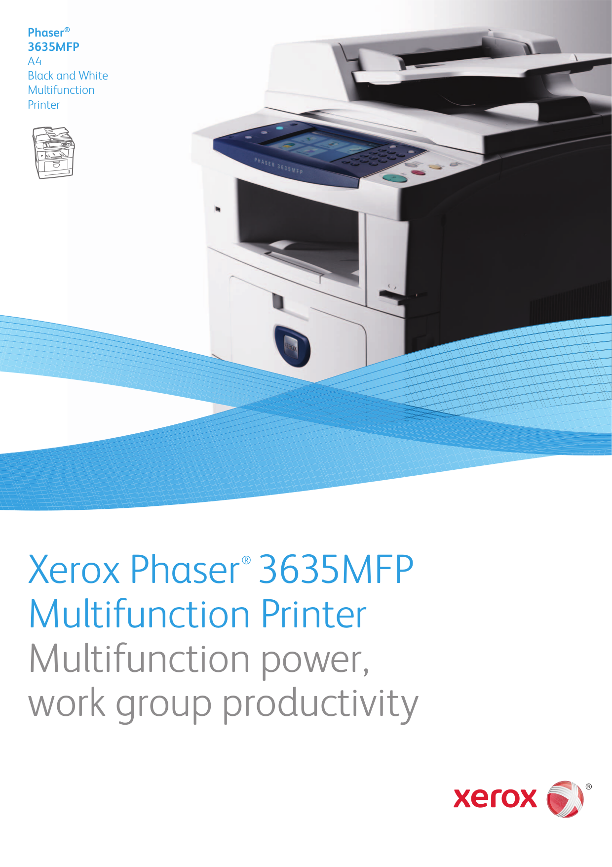 Download free pdf for Xerox Phaser 3635MFP Multifunction Printer manual