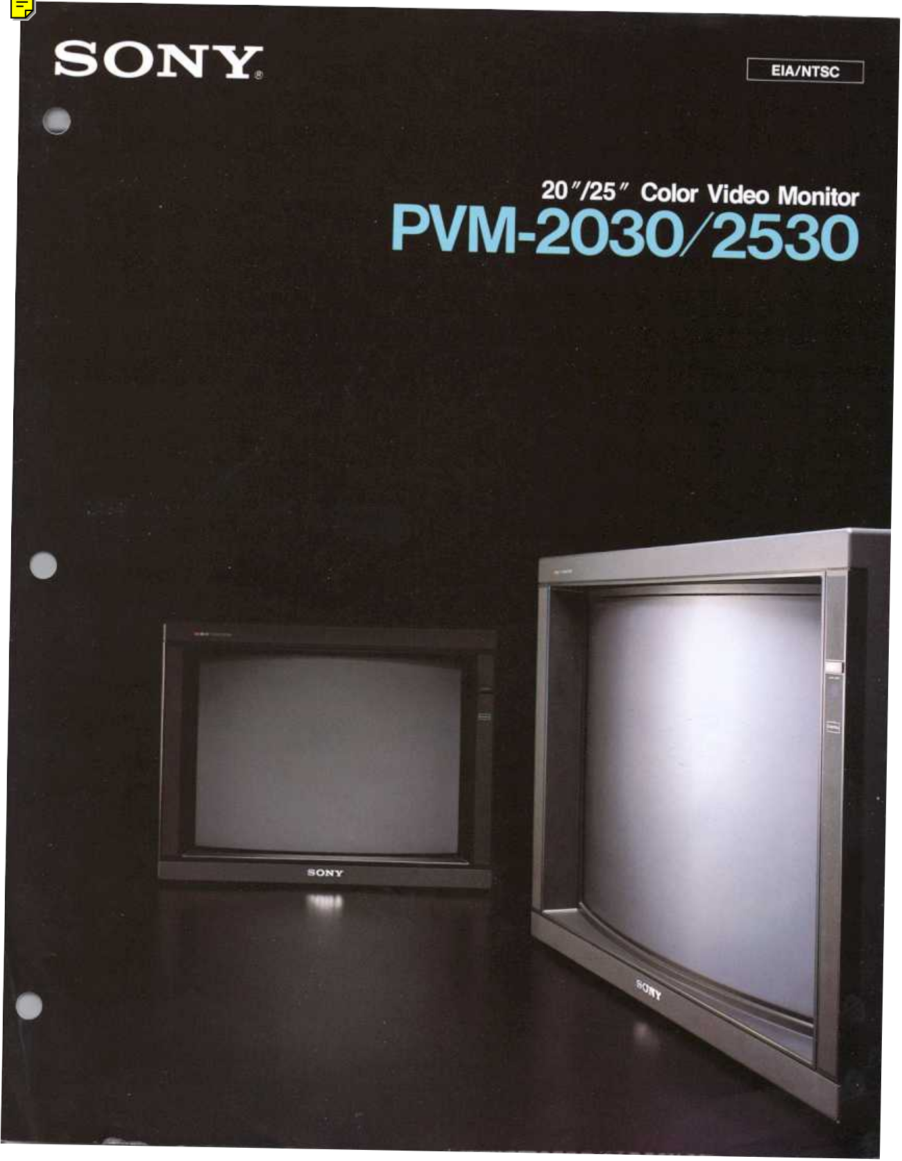 PDF manual for Sony Monitor PVM-2030