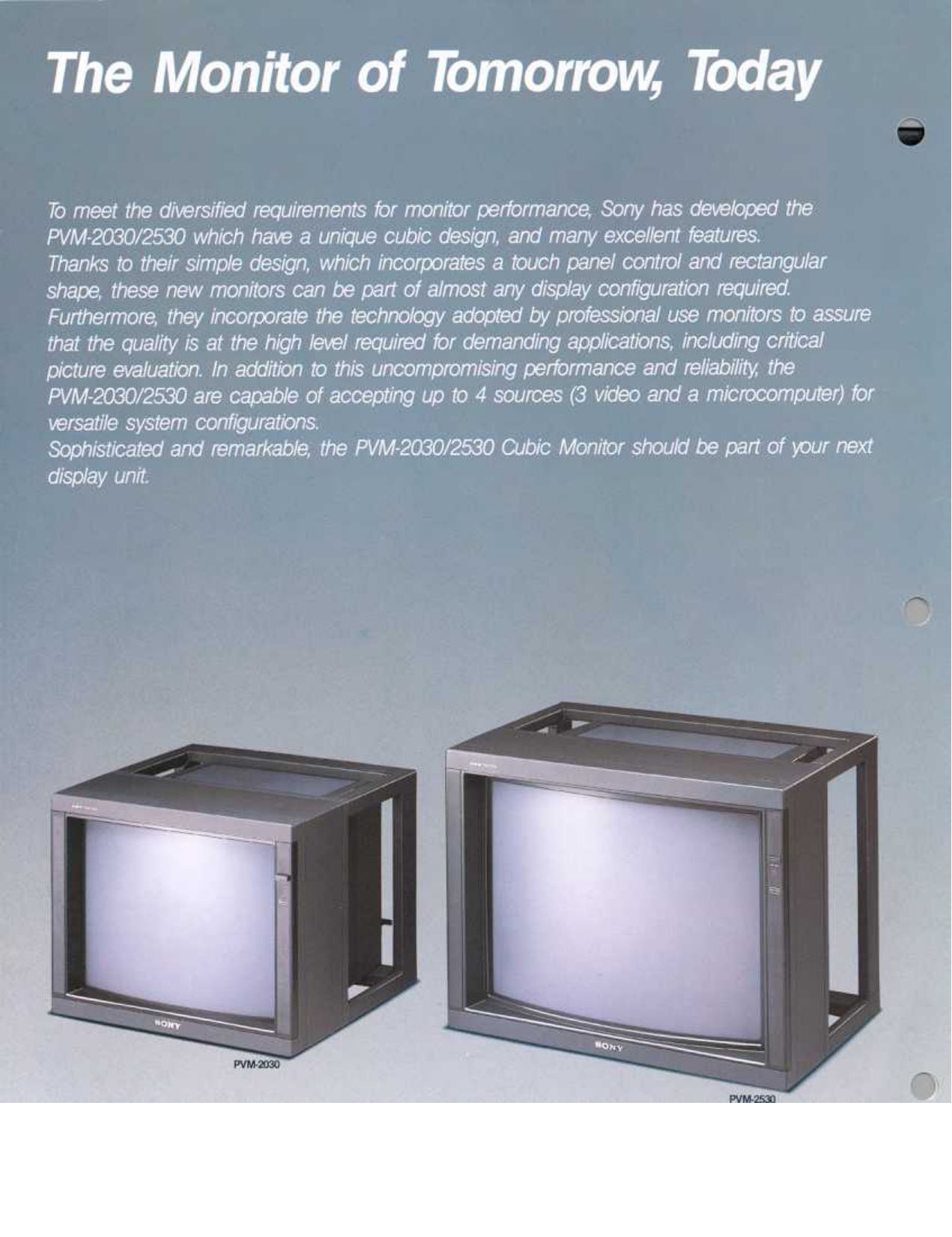 PDF manual for Sony Monitor PVM-2030