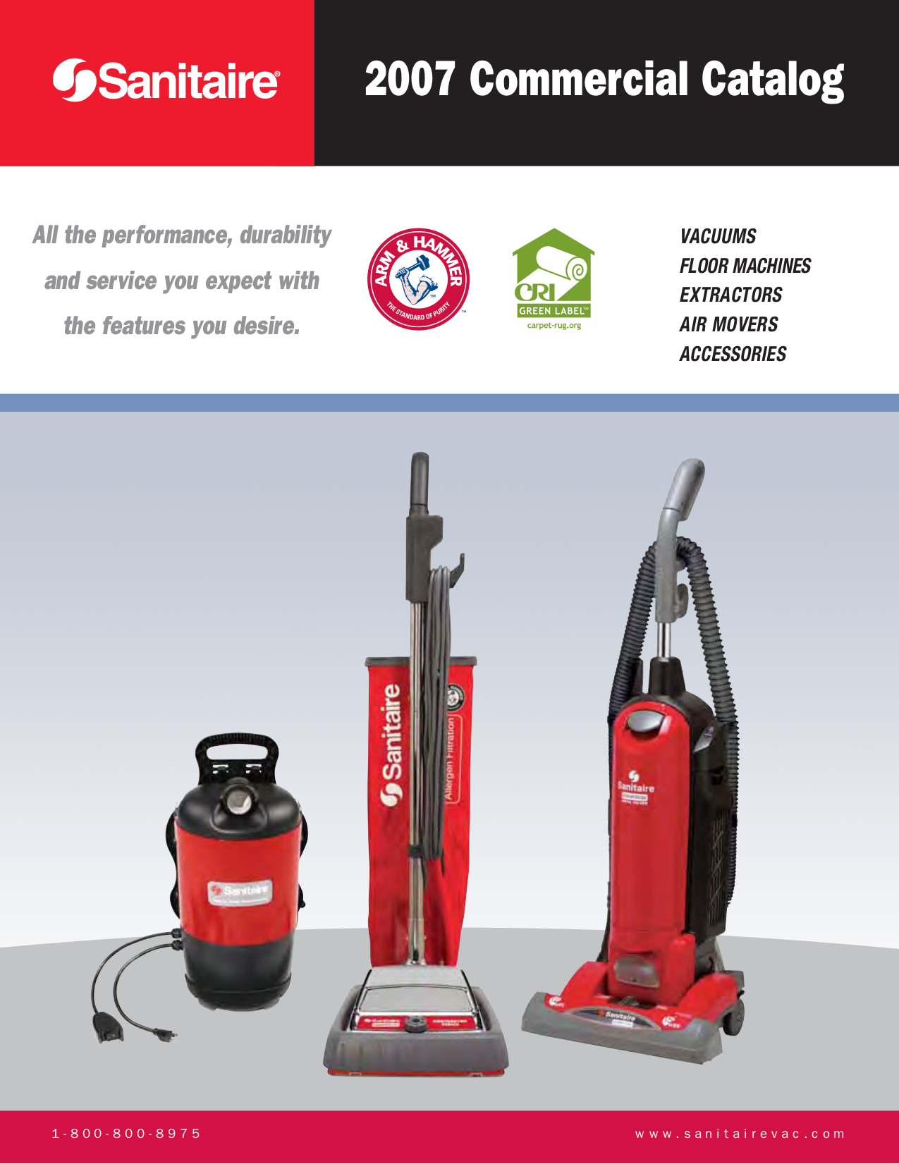 Download free pdf for Sanitaire SC5845 Vacuum manual