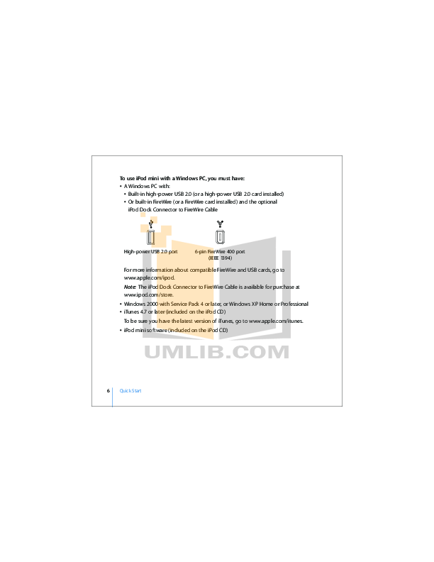 PDF manual for Apple MP3 Player iPod iPod Shuffle Third Gen 4GB