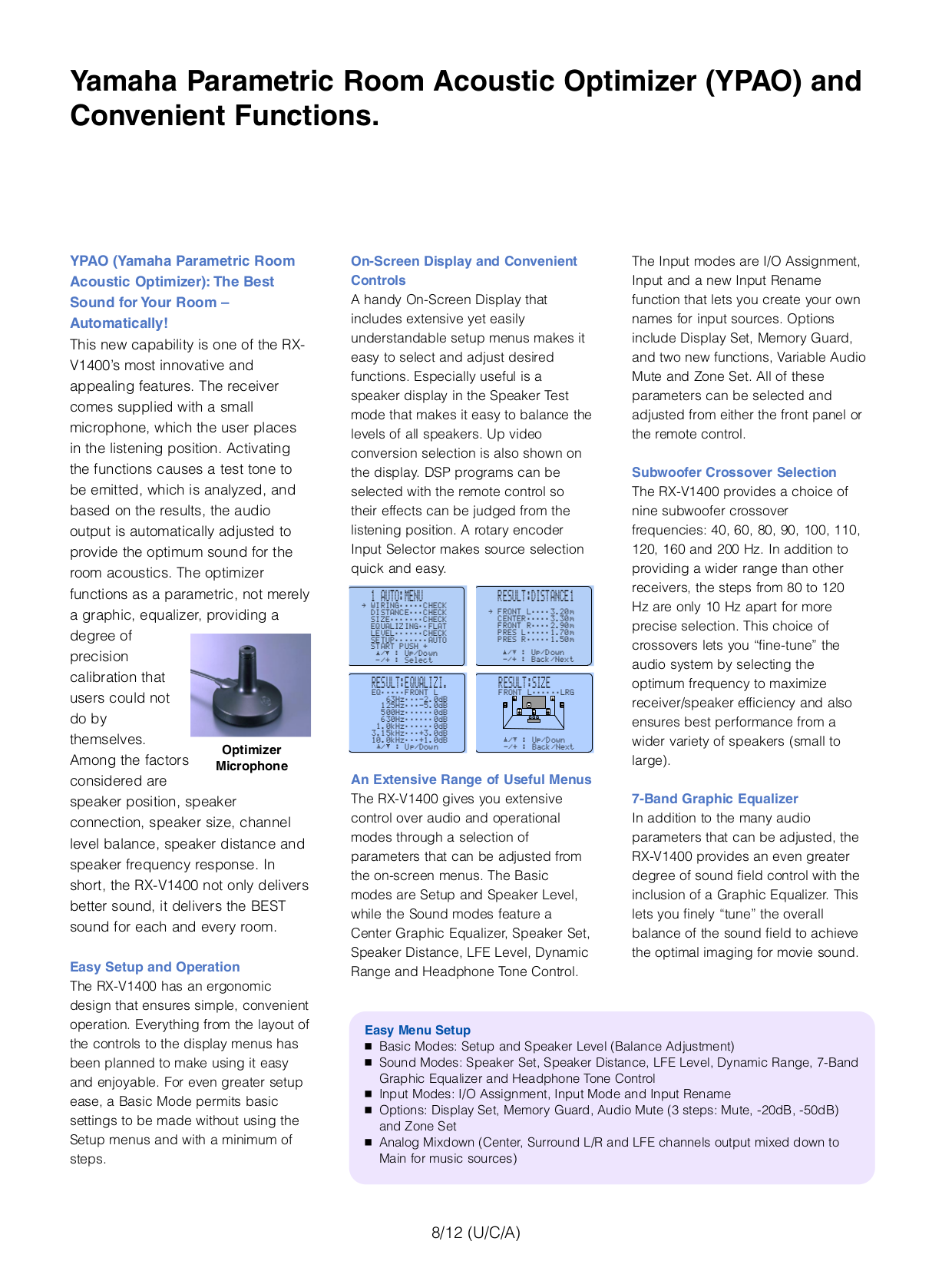 PDF manual for Yamaha Receiver RX-930