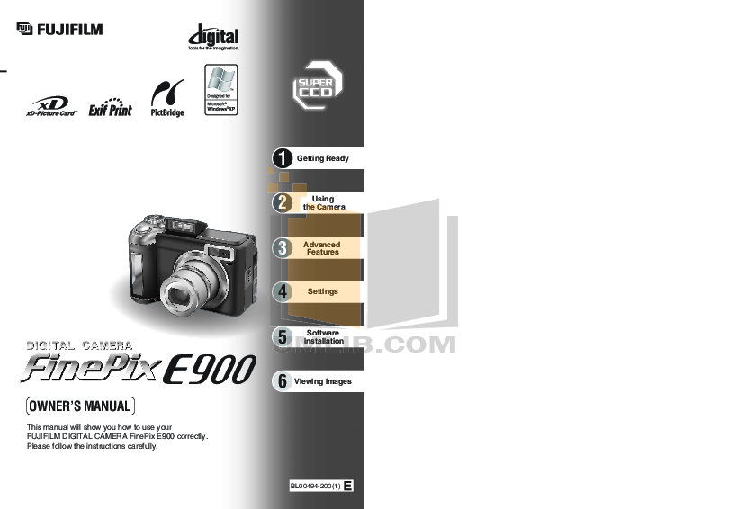Download free pdf for FujiFilm Finepix E900 Digital Camera manual
