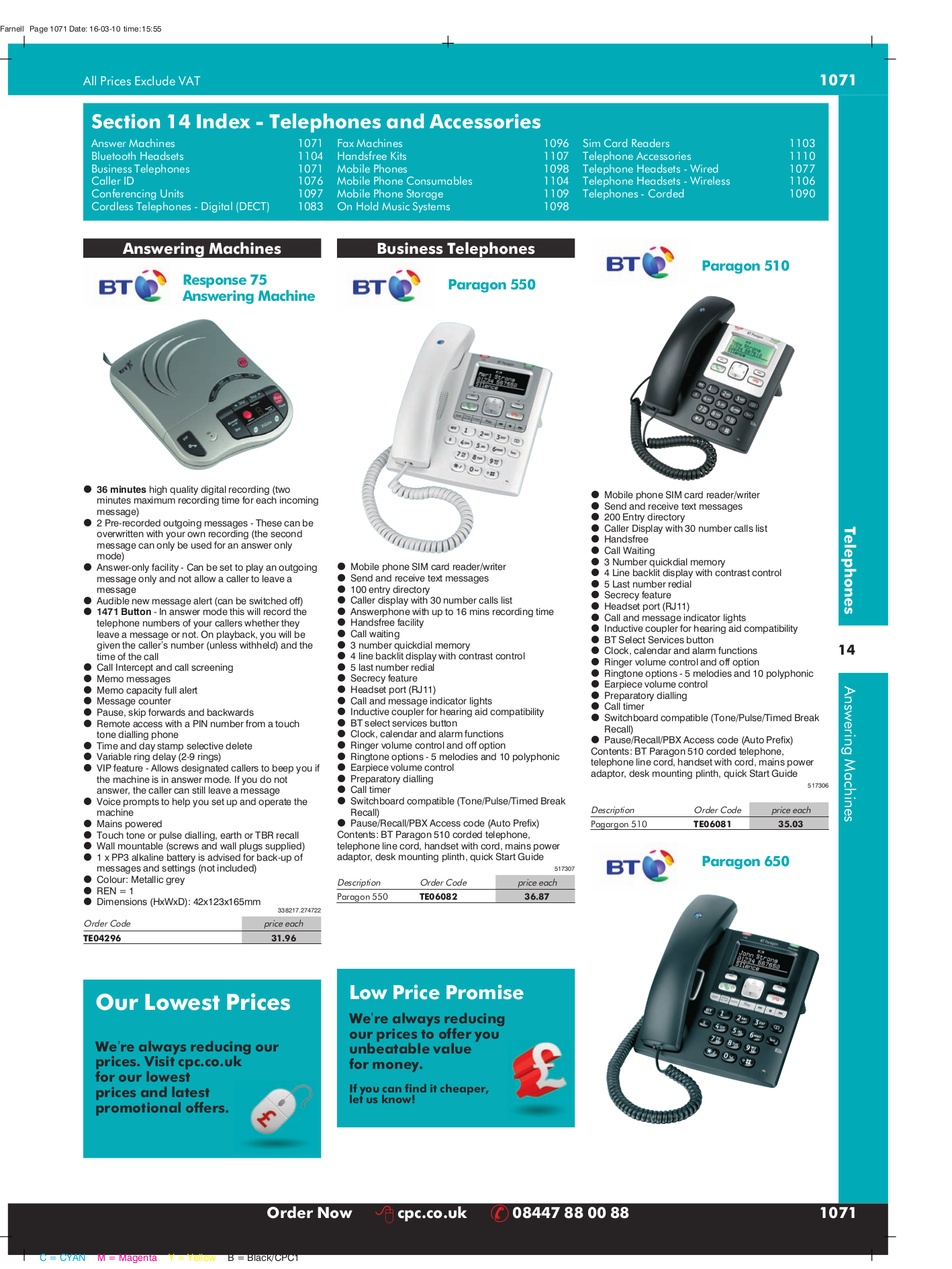 Download free pdf for Interquartz Enterprise 98393 HS Telephone manual