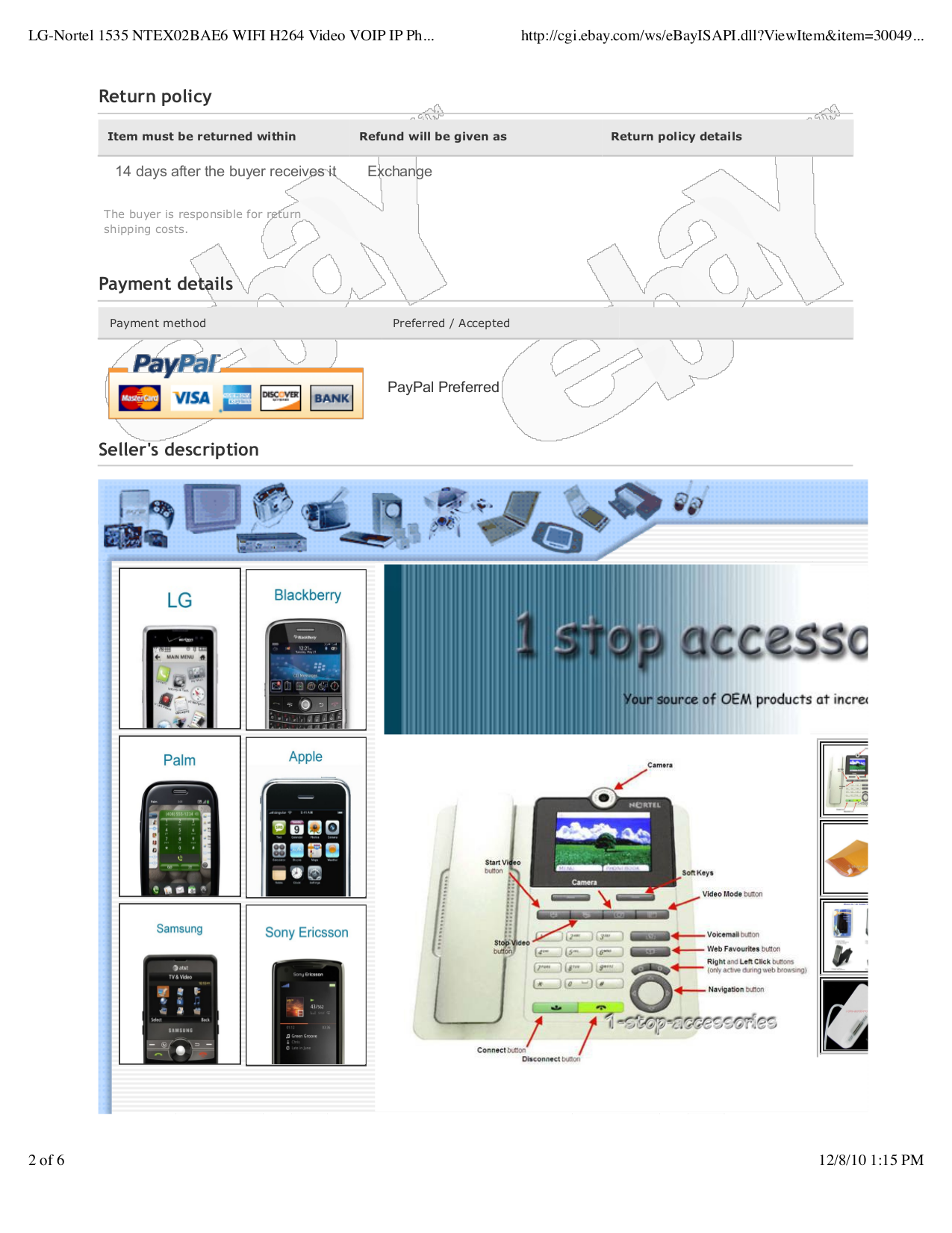 PDF manual for Nortel Telephone 1535